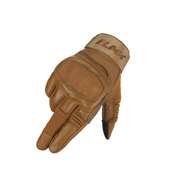 Tan Leather Motorcycle Gloves